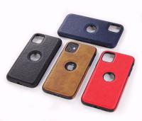 China Iphone 12 Pro Max Car Line Stitching PU PC Leather Soft Phone Cover Luxury Cell Case for sale
