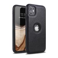 China Iphone 12 Pro Max Car Line Stitching PU PC Leather Soft Phone Cover Luxury Cell Case for sale