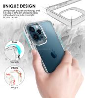 China Private Mold Shockproof TPU PC Clear Phone Case for iPhone 12 Samsung Huawei for sale
