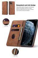 China Stylish Magnetic Flip Cover PU Leather TPU Holder Mobile Phone Case for iPhone12 Pro for sale