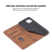 China Stylish Magnetic Flip Cover PU Leather TPU Holder Mobile Phone Case for iPhone12 Pro for sale