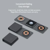 China IPhone Foldable Magnetic Fast Wireless Charging Stand Portable And Versatile for sale