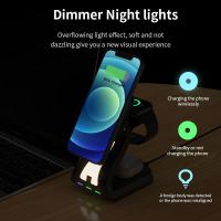China 3 In 1 Multifunctional Wireless Charger For IPhone Magnetic Night Light for sale