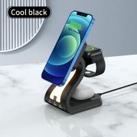 China 3 In 1 Multifunctional Wireless Charger For IPhone Magnetic Night Light for sale