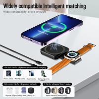 China 15W Portable 2 In 1 Charging Station With Phone Stand Over Charging Protection White for sale