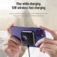 China 15W Portable 2 In 1 Charging Station With Phone Stand Over Charging Protection White for sale