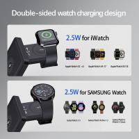 China Earphone Compatible 3 In 1 Portable Charger For IWatch And Samsung Watch ABS Material for sale