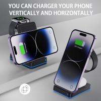 China Earphone Compatible 3 In 1 Portable Charger For IWatch And Samsung Watch ABS Material for sale