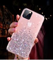 China Solid Color TPU Cover Cell Transparent Glitter Epoxy Phone Case for iPhone 11 Pro Max for sale