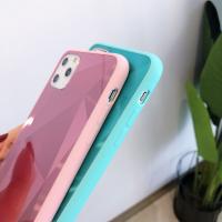 China Custom Blue TPU Acrylic Shockproof Cover For Iphone 11 Pro Max Mobile Cell Phone Case for sale