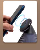 China Desktop Deco 15W Night Light Magnetic Wireless Car Charger With Sleep Light Black Output 9V 2A for sale