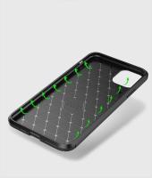 China Function Protect Mobile Phone TPU Case Carbon Fiber Brushed for iPhone 11 Pro Max for sale