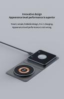 China Qi 15W Fast Magnetic Magnetic Portable Charger 3 In 1 For Mobile Phone Smart Watch Earphone for sale