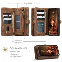China Luxurious Leather Zipper Magnetic Wallet Card Mobile Phone Case Samsung S22 Plus for sale