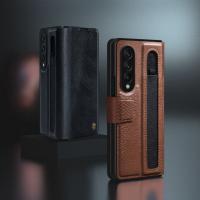 China Shockproof Nillkin Aoge Leather Case Samsung Galaxy Z Fold 3 5G Mobile Phone for sale