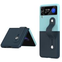 China Dark Blue Luxury Design Style Samsung Galaxy Z Flip 3 Waterproof Cover Folding Screen for sale