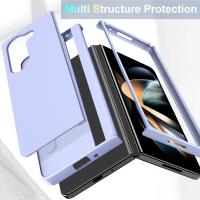 China 5G Fashion PC Protective Phone Case Samsung Zfold 5 With Flip Stand And Black Color for sale