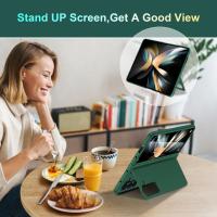 China 5G Fashion PC Protective Phone Case Samsung Zfold 5 With Flip Stand And Black Color for sale