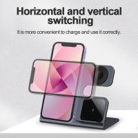 China 15W 3 in 1 Wireless Charger Magnetic Wireless Charger Stand for Mobile Phone for sale
