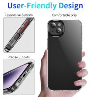 China High Quality Transparent 15 Pro MAX Cover For iphone 15 Plus TPU PC Clear hard Acrylic phone case for sale