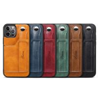 China 14 Pro Max PU Leather Cover Cell Phone Case with Card Holster and Wrist Strap for sale