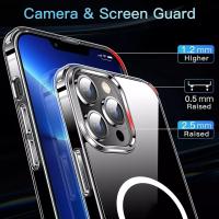 China Universal Transparent Mobile Phone Cases Shockproof Magnetic Clear Phones Cover For Iphone Xr 11 12 13 14 Phone Case for sale
