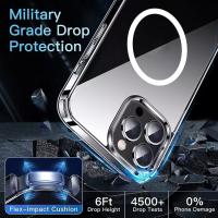 China Universal Transparent Mobile Phone Cases Shockproof Magnetic Clear Phones Cover For Iphone Xr 11 12 13 14 Phone Case for sale