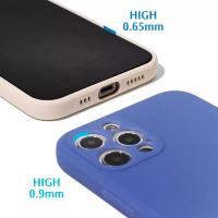 China Mobile Phone Cases Frosted Rubber Shockproof Matte Soft Tpu Liquid Silicone Back Cover For Iphone 13 14 Pro Max for sale