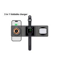 China Fast Charging 15W Foldable Wireless Charger Compact and Convenient for Travel for sale