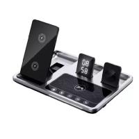 China Phone Watch and Earpods Wireless Charger Stand 4 in 1 with 5W/3W/15W Output for sale
