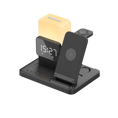 China ABS PC Material Magnetic Wireless Charger for 6 in 1 Fast Charging and Portable Foldable Design for sale