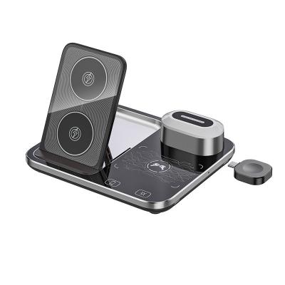 China Private Mold Portable 3 in 1 Foldable Wireless Charger for Fast Magnetic Charging for sale