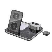China 3 in 1 Wireless Charger Stand Holder for iPhone iWatch Airpods 30W Maximum Output Power Magnetic Multifunction Station for sale