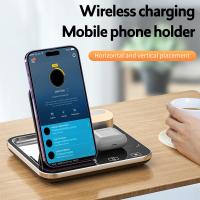 China 3 in 1 Wireless Charger Stand Holder for iPhone iWatch Airpods 30W Maximum Output Power Magnetic Multifunction Station for sale