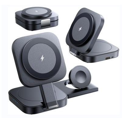 China 3In1 Private Mold Magnetic Wireless Charger for Phone Earphone Smart Watch for sale