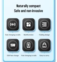 China Fast Charging Magnetic Wireless Charger with 15W Maximum Output Power and Short Circuit Protection for sale