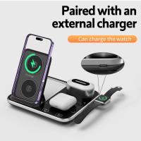 China Multifunctional Wireless Charger for Earbuds and Phone 3 In 1 Desktop Fast Charging Station Input 9V/2A Size 165x141.3x13mm for sale