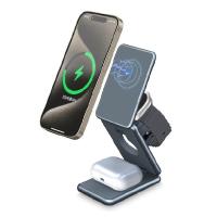 China Portable Magnetic Mobile Phone Wireless Charger with Foldable Design and 9V/2A Input for sale