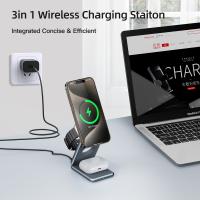 China Portable Magnetic Mobile Phone Wireless Charger with Foldable Design and 9V/2A Input for sale