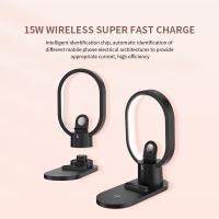China 4 In 1 Wireless Charging Stand Desk Lamp Phone Holder For Iphone Private Mold 15W Charger Wireless for sale