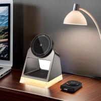 China Magnetic 15W Fast Wireless Charger Station with 3 in 1 Cell Phone Holder and Type C Input for sale