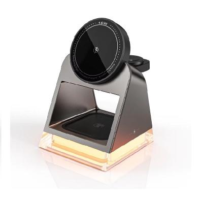 China 15W Magnetic Multi Device Wireless Fast Charger Station 3-in-1 for 3 Devices for sale
