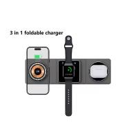 China Foldable Magnetic Wireless Charger 3 in 1 for Phone Charging Station for sale