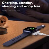 China Mini Smart Watch Charger with 2.5W Maximum Output Power Portable Wireless Magnetic Charger 4.3*3.1*0.7CM for sale