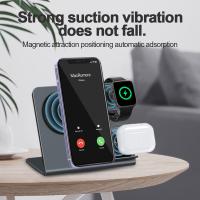 China 15W Multifunction Fast Charger 3 In 1 Wireless Charger For Iphone 15 14 13 12 Pro Max for sale