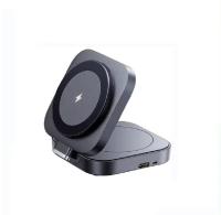 China Foldable 3 In 1 Wireless Charger Stand with 15W Fast Charging and Magnetic Design for sale