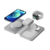 China 3 in 1 Wireless Charger Station for Mobile Phone , Foldable 15W Magnetic Charger 2024 for sale