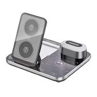 China 3 In 1 Charging Station Foldable Portable Wireless Charger Magnetic Wireless Charger with Type C Input Port for sale