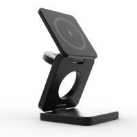 China Smartphone Multifunction Foldable Magnetic Wireless Portable Charger with 9V/2A Input and Fast Charging Feature for sale