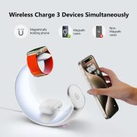 China LED Lamp Wireless Charger with 4-in-1 Multifunction Stand Output Voltage and Current 9V-12V/1.5A Maximum Output Power 15W for sale